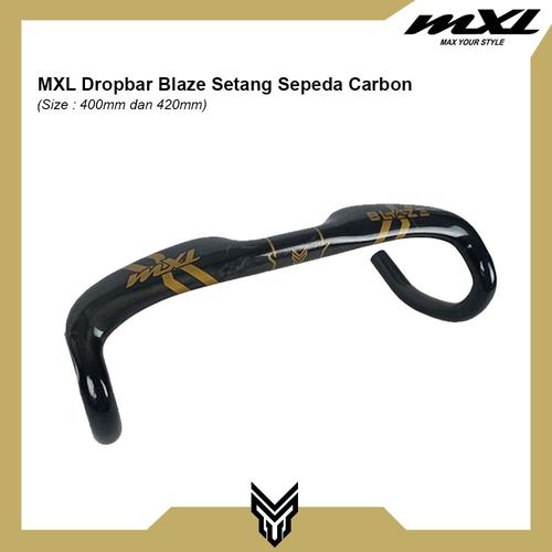 Promo MXL Stang Road Bike Dropbar Blaze 400mm 420mm Carbon Stang Sepeda ...