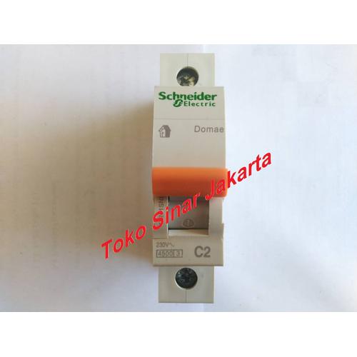 Jual MCB Mini Circuit Breaker Listrik 1P 1 Phase SCHNEIDER DOMAE 2 A - Kab. Bekasi - Toko Sinar ...