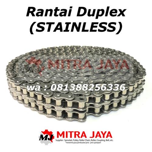 Jual RANTAI DOUBLE RS 100 STAINLESS STEEL SUS 304 SS ROLLER CHAIN DUPLEX - Jakarta Barat - Mitra ...