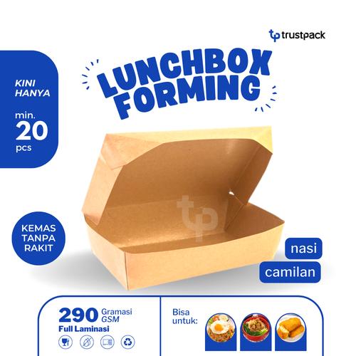 Jual PAPER LUNCH BOX KRAFT POLOS SIZE M KEMASAN MAKANAN FOODGRADE MURAH ...