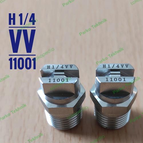 Jual Nozzle V jet stainless /water flat fan vee jet spray nozzle 1/4 ...