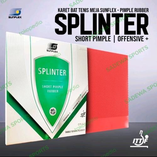 Jual SUNFLEX SPLINTER SHORT PIPS - Karet bintik Serang / bintik pendek ITTF - Hitam, 1.8 mm ...