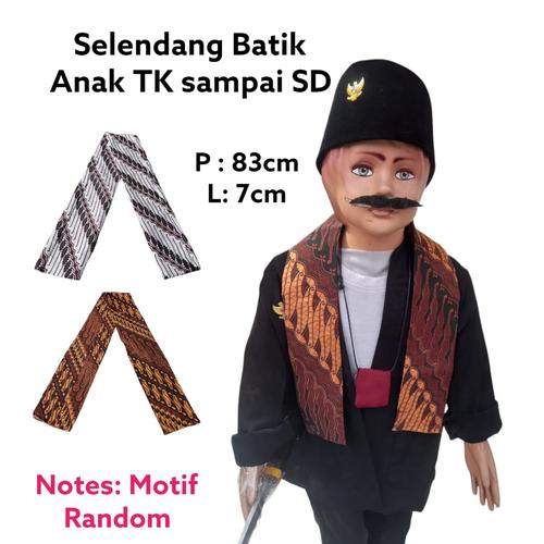Jual Selendang Syal Kain Batik Untuk Anak TK dan SD Ukuran Panjang 83cm ...