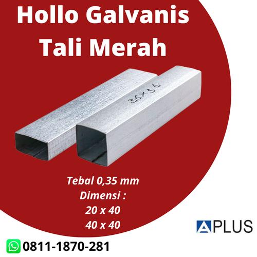 Jual Hollow Galvanis Tali Merah Tebal 0.35 mm - 40 x 40 - Jakarta ...