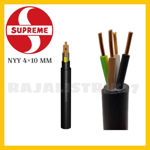 Jual NYY kabel Listrik 4×10 mm Supreme Hitam meteran per meter tanam ...