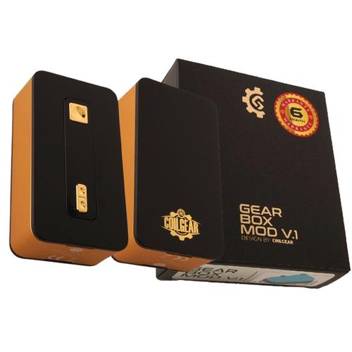 Promo Gear Box Mod V1 Sandwich Gold Covered Black Authentic By Coil ...