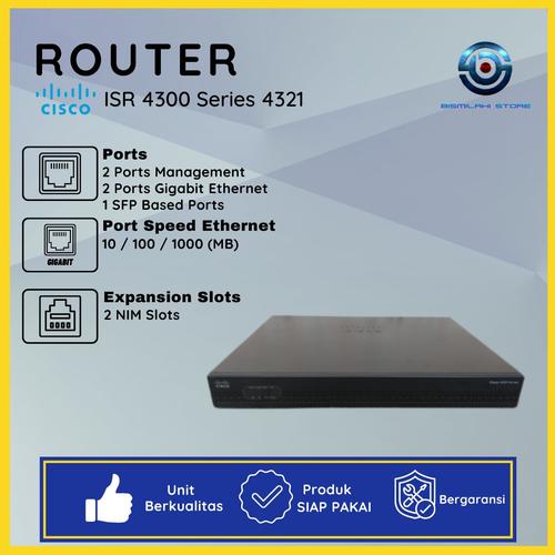 Jual Router Cisco ISR 4300 Series 4321 Unit Normal Siap Pakai - Kota ...