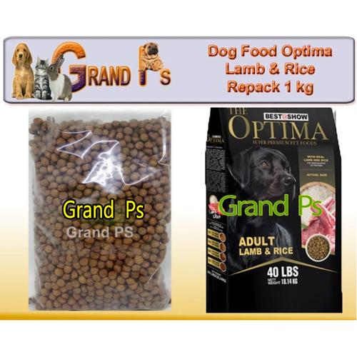 Jual Dog Food Optima lamb kemasan repack polos 1 kg - Kota Depok ...