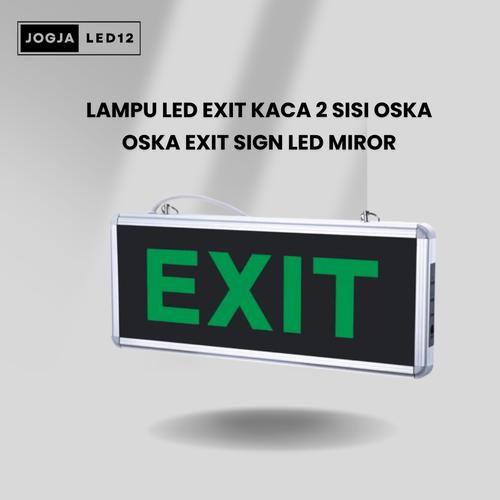 Jual Lampu Darurat Exit LED Kaca 2 Sisi / Led Emergency Exit Light 2 ...