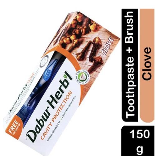 Jual Dabur Herbal CLOVE CAVITY PROTECTION Natural Toothpaste 150 G ...