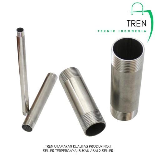 Jual 3/8" PIPA PIPE NIPPLE NEPEL STAINLESS 20CM 200MM SUS304 3/8 ...