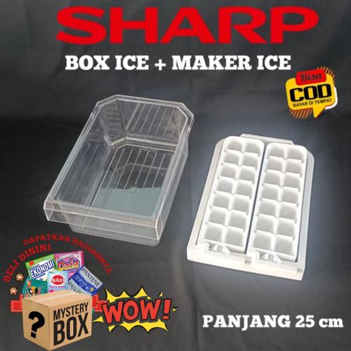 Jual ICE BOX COOLER TEMPAT BUAT ES CUBE KULKAS SHARP 2 PINTU - MAKER ...
