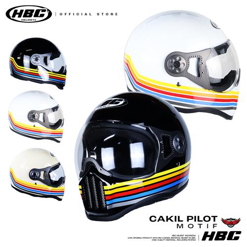 Jual Helm HBC Cakil Pilot STRIPE - PUTIH GLOSSY - Jakarta Utara - HBC ...