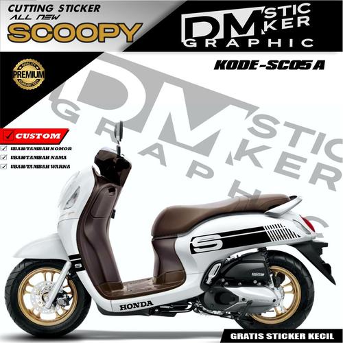 Jual CUTTING STICKER SCOOPY NEW/LAMA FULL BODY KODE SCO-5 - SCO-5C ...