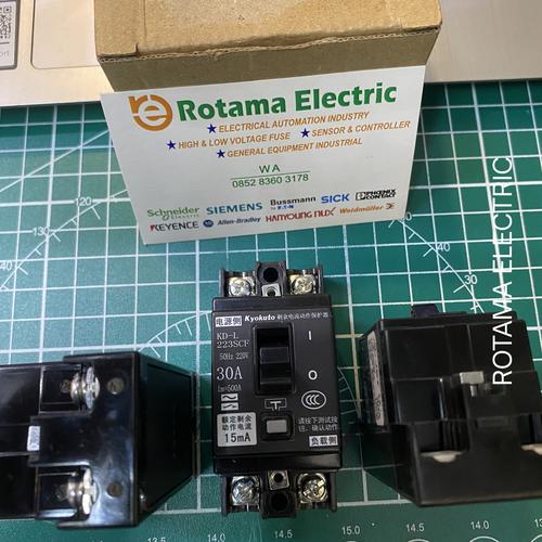Jual NEW ELCB/RCCB KYOKUTO KD-L 223SCF 2P 30A 15mA SAMA BJS3030100S1A ...