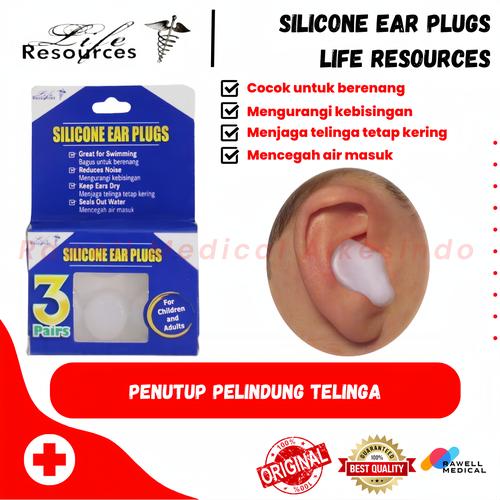 Jual Silicone Ear Plugs Life Resources - Alat Pelindung Penutup Telinga ...
