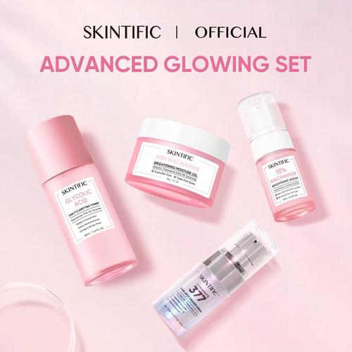 Jual SKINTIFIC 4pcs Advanced Glowing set Skincare paket with ...