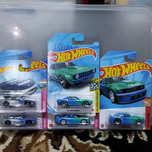 Jual hot wheels falken 95 mazda rx7 rx 7 69 copo camaro 07 ford mustang ...