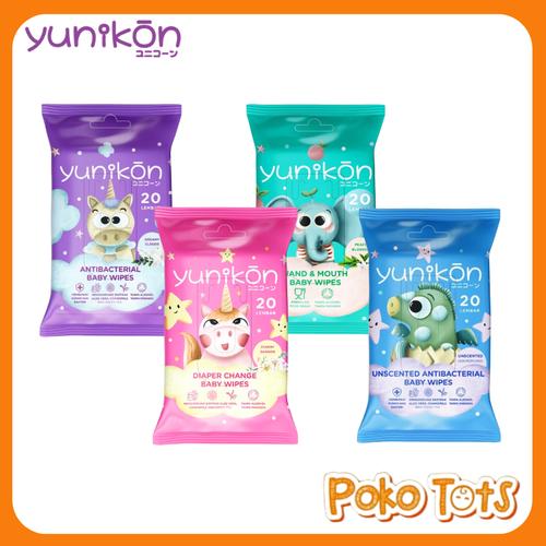 Jual Yunikon Baby Wipes Wet Tissue 20s Tisu Basah Bayi Isi 20 Lembar ...