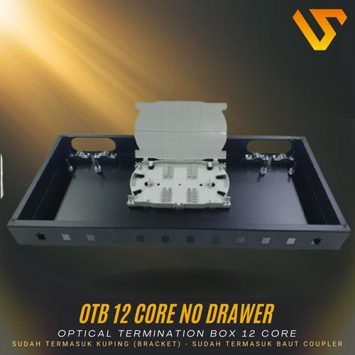 Jual Tarmoc Fiber Optic OTB 12 Core SC |1U no Drawer ODF OTB 12 Core ...