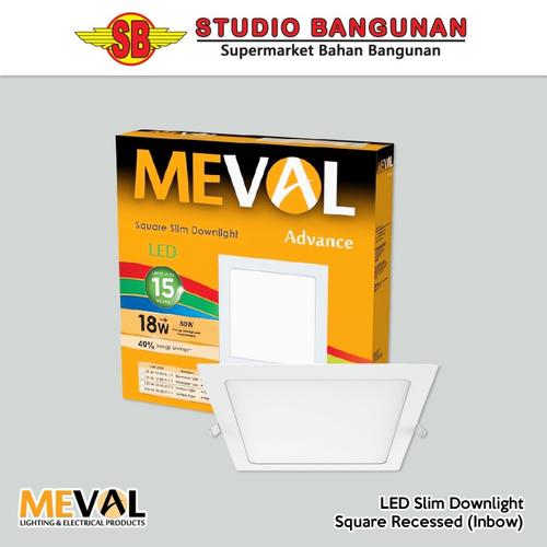 Jual LED Slim Downlight MEVAL 18W - Kuning (Square) - Kota Pontianak ...
