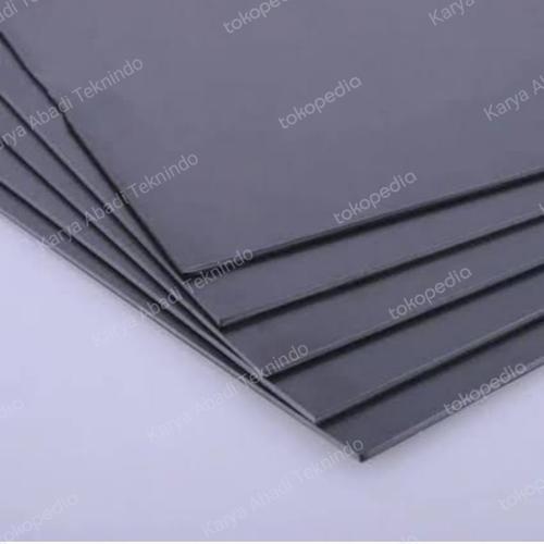 Jual Pvc abu abu 5mm x 40cm x 100cm / Polyvinyl chloride Pvc gray sheet ...