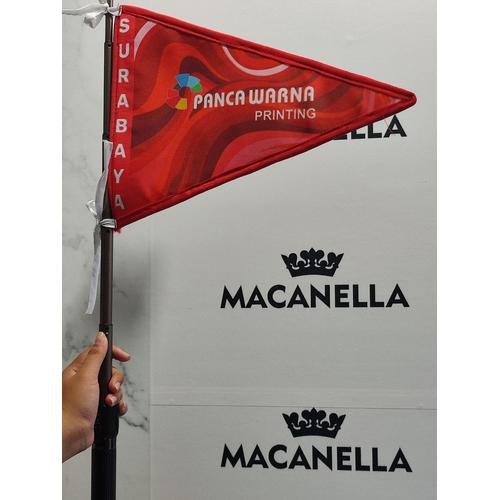 Jual Custom Bendera Segitiga Tour Guide/ Bendera Travel/ Bendera ...