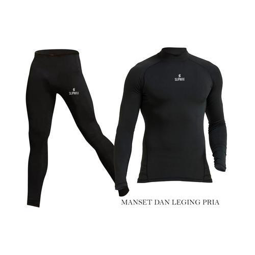 Jual Paket Manset dan leging Panjang Olahraga Pria SLIPMAX - M, Manset ...