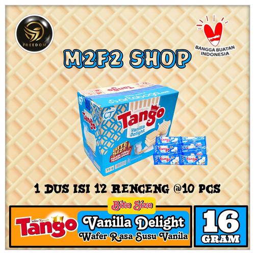 Jual Tango Wafer Vanilla Delight | Susu Vanila Sachet - 16 gr (Karton ...