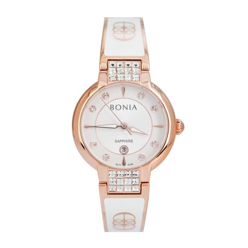 Promo Jam Tangan BONIA Wanita B10754-2517S Dual Tone Stainless Steel ...