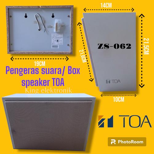 Jual Speaker box toa zs 062 original 6 watt speaker toa dinding - Kota Yogyakarta ...