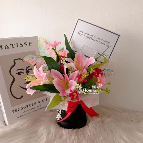 Jual Mini Bloom Box Blooming flower karangan bunga buket wisuda ulang ...