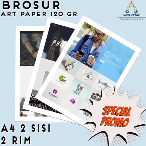 Jual Cetak Brosur A4 - 2 SISI (2 RIM / 1000 lembar) - Art Paper 120gr Murah - Jakarta Timur ...
