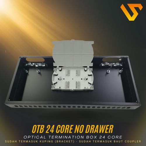 Jual Tarmoc Fiber Optic OTB 24 Core SC |1U no Drawer ODF OTB 24 Core ...