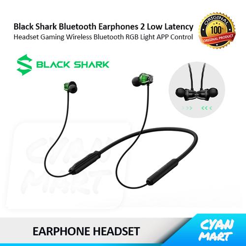 Jual Black Shark Bluetooth Earphones 2 Headset Gaming RGB Wireless ...