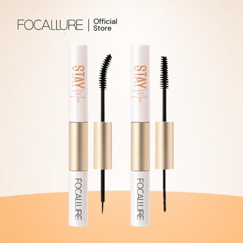 Jual FOCALLURE 2in1 Waterproof Maskara &Eyeliner fiber eyelash primer ...