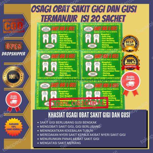 Jual [ORI] OSAGI OBAT SAKIT GIGI GUSI BENGKAK SAKIT KEPALA ISI 20 ...