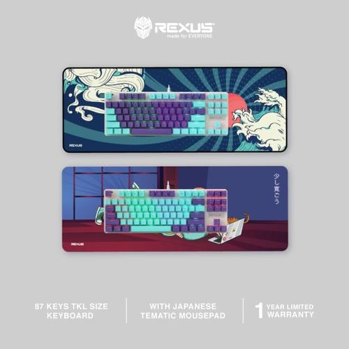 Jual Rexus Keyboard Mousepad AYAKA Series TKL RX- KG3 / KG4 - KG3 ...