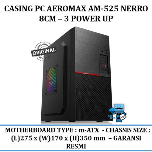 Jual Casing Pc Aeromax Am-525 Nerro 8cm – 3 Power Up - Original Produk ...