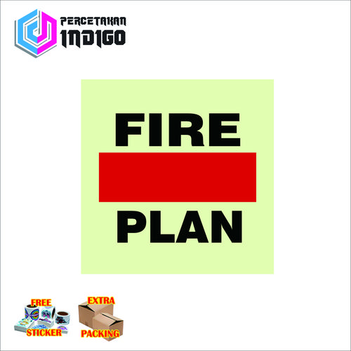 Jual plat alumunium rambu fire plan - Kab. Bekasi - PERCETAKAN INDIGO ...