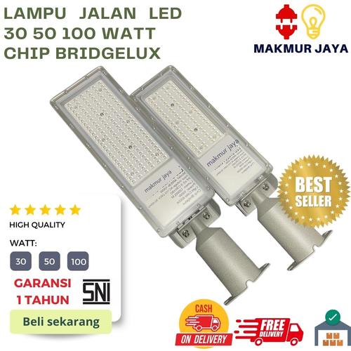 Jual LAMPU JALAN PJU LED 30W 50W 100W WATT LAMPU JALAN LED GARANSI 1 ...