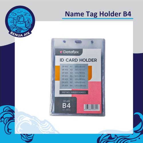 Promo ID Card Holder / Name Tag Plastik Mika B4 Dataflex [isi 20pcs] VC ...