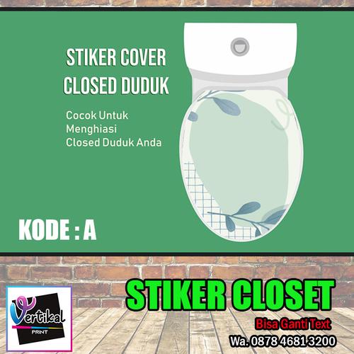 Jual Print Stiker Vinyl Tutup Closet Duduk WC Toilet Cover Sticker ...