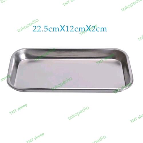 Jual baki stainless kotak wadah instrument dental tang pinset sonde ...