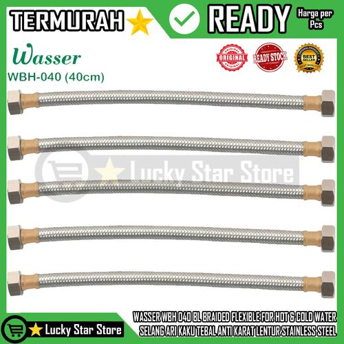 Jual WASSER SELANG SAMBUNGAN WBH 040 BL BRAIDED FLEXIBLE FOR HOT AND ...