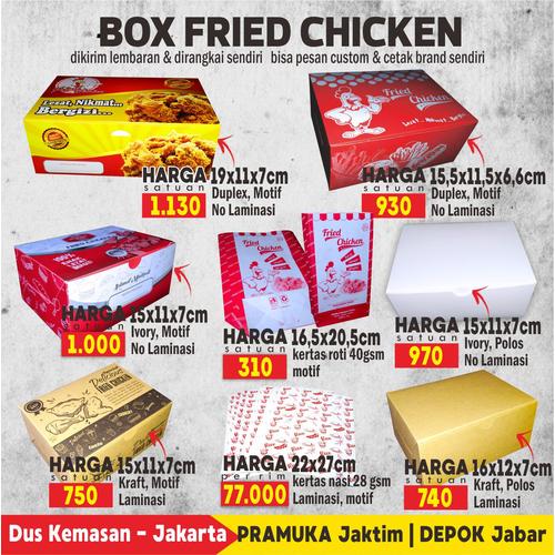 Jual Dus Ayam / Dus Fried chicken / Box Fried Chicken / box Ayam Goreng ...