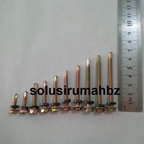 Jual SEKRUP SDS drilling besi roof self drill screw baut baja ringan ...