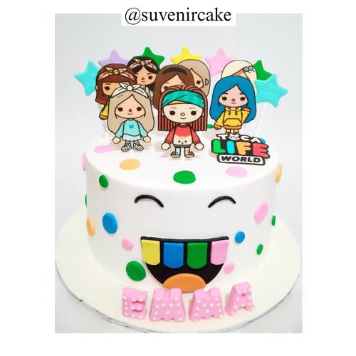 Jual Cake toca boca/toca boca cake/kue ulang tahun toca boca/kue ultah ...