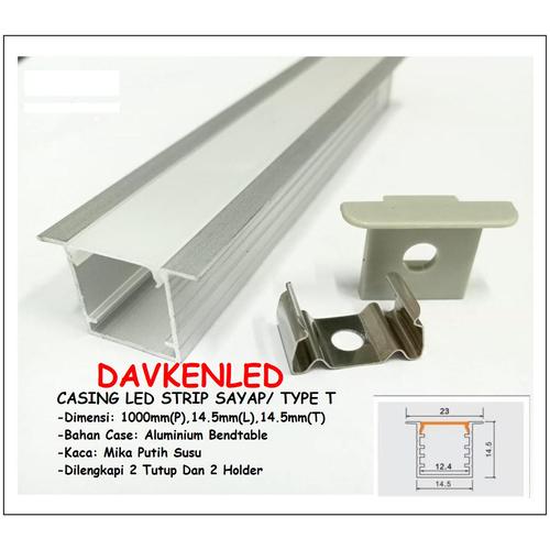 Jual Casing LED Strip Aluminium/Housing LED Strip Aluminium Model Sayap ...