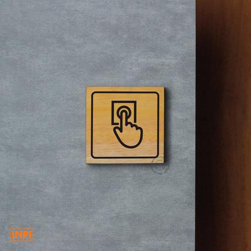 Jual sign system bell - wall sign - bell button - bel signage - Hitam ...